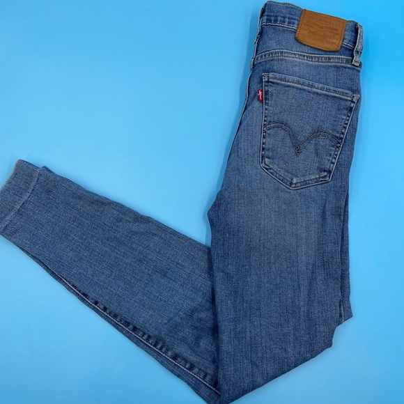 Levi's | Jeans | Mile High Super Skinny Levis Jeans Size 24 Bit Of ...